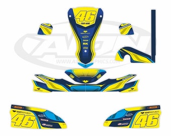 Kart Republic Graphics Kit for a KR Mini Go Kart | Very Thick Decals - Etsy