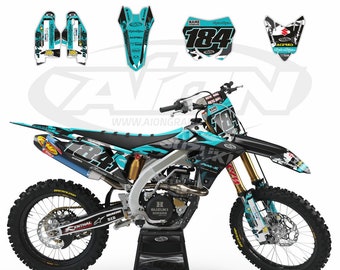 Suzuki Graphics Kit for a 2018-2020 RMZ 250-450 Models Very Thick ...