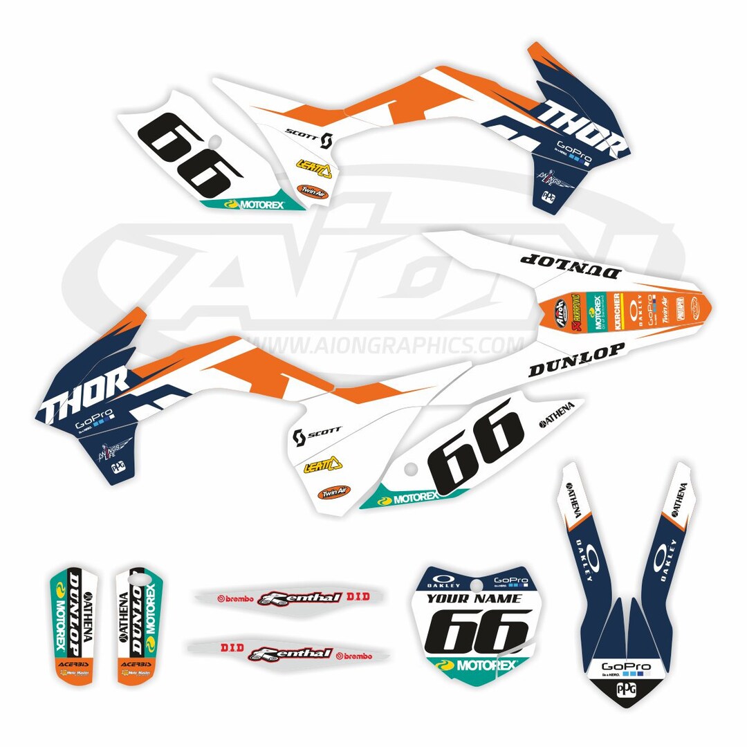 KTM Graphics Kit for a 2015 Sx Sxf Xc Xcf Models | Very Thick Decals - Etsy