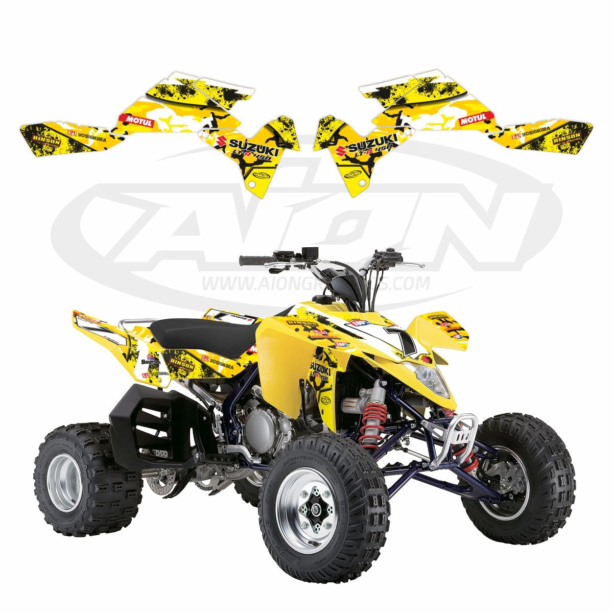 Suzuki Graphics Kit for a LTR 450 R Quad Bike Very Thick Decals - Etsy