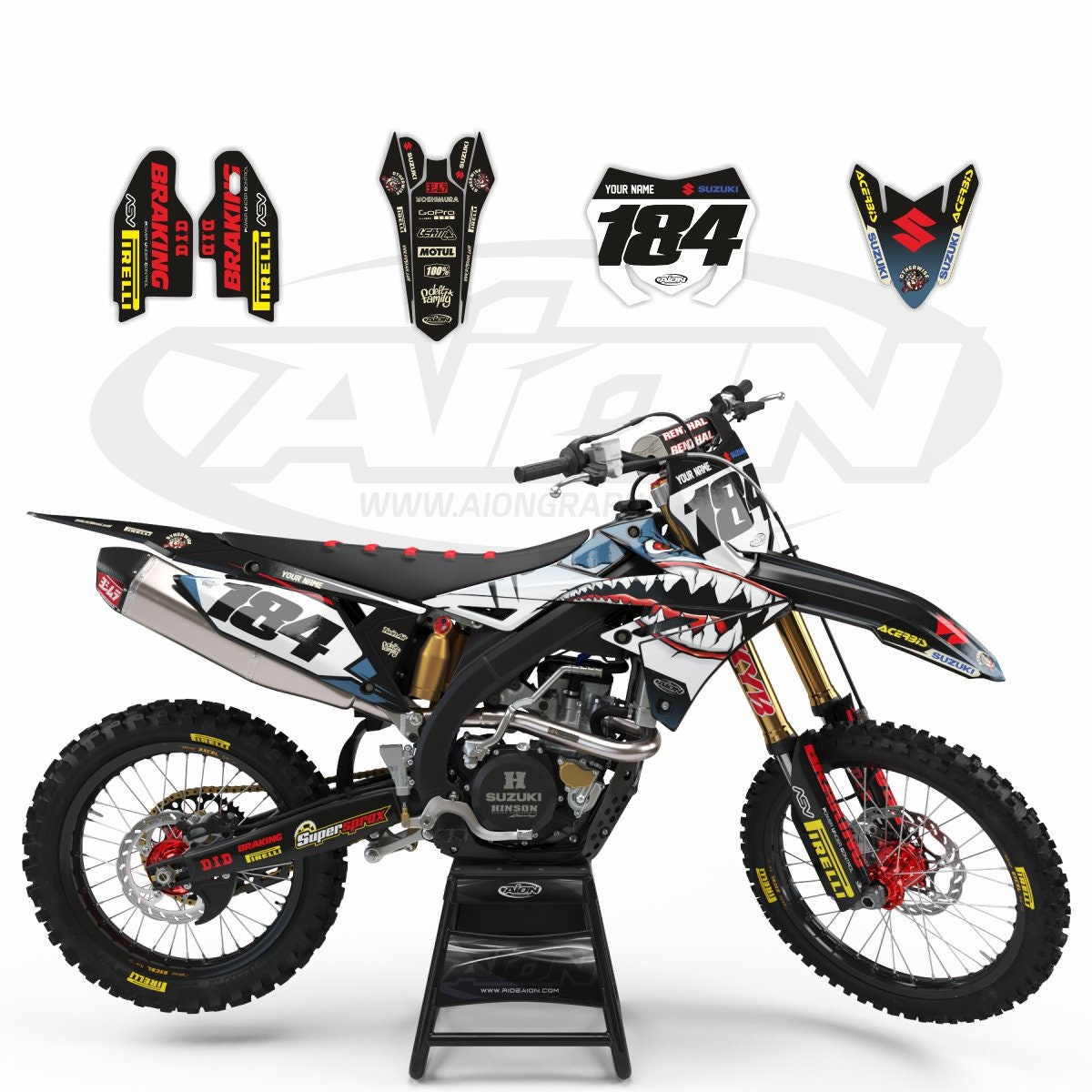 Suzuki Graphics Kit for a 2018-2020 RMZ 250-450 Models | Very Thick ...