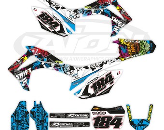 Honda Graphics Kit for a 2017-2018 CRF 250-450 Models Very Thick Decals ...