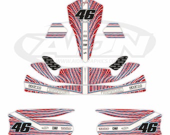 Racing Stripes R13 Motorcycle Dirt Bike Go Kart Race Car Golf Cart ...