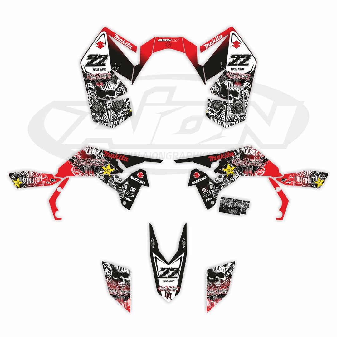 Suzuki Graphics Kit for a LTR 450 R Quad Bike | Very Thick Decals - Etsy