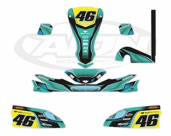 Kart Republic Graphics Kit for a KR Mini Go Kart | Very Thick Decals - Etsy