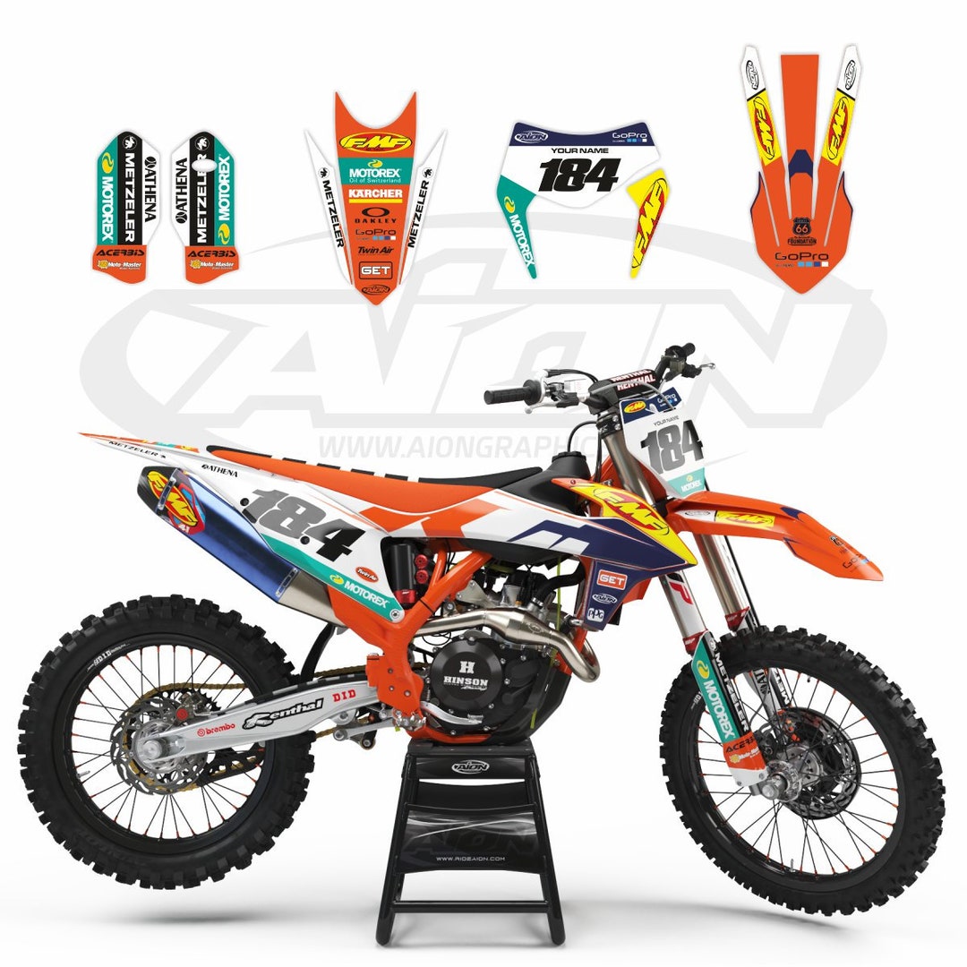 KTM Graphics Kit for a 2020-2021 Exc Excf Xcw Xcfw Models | Very Thick ...