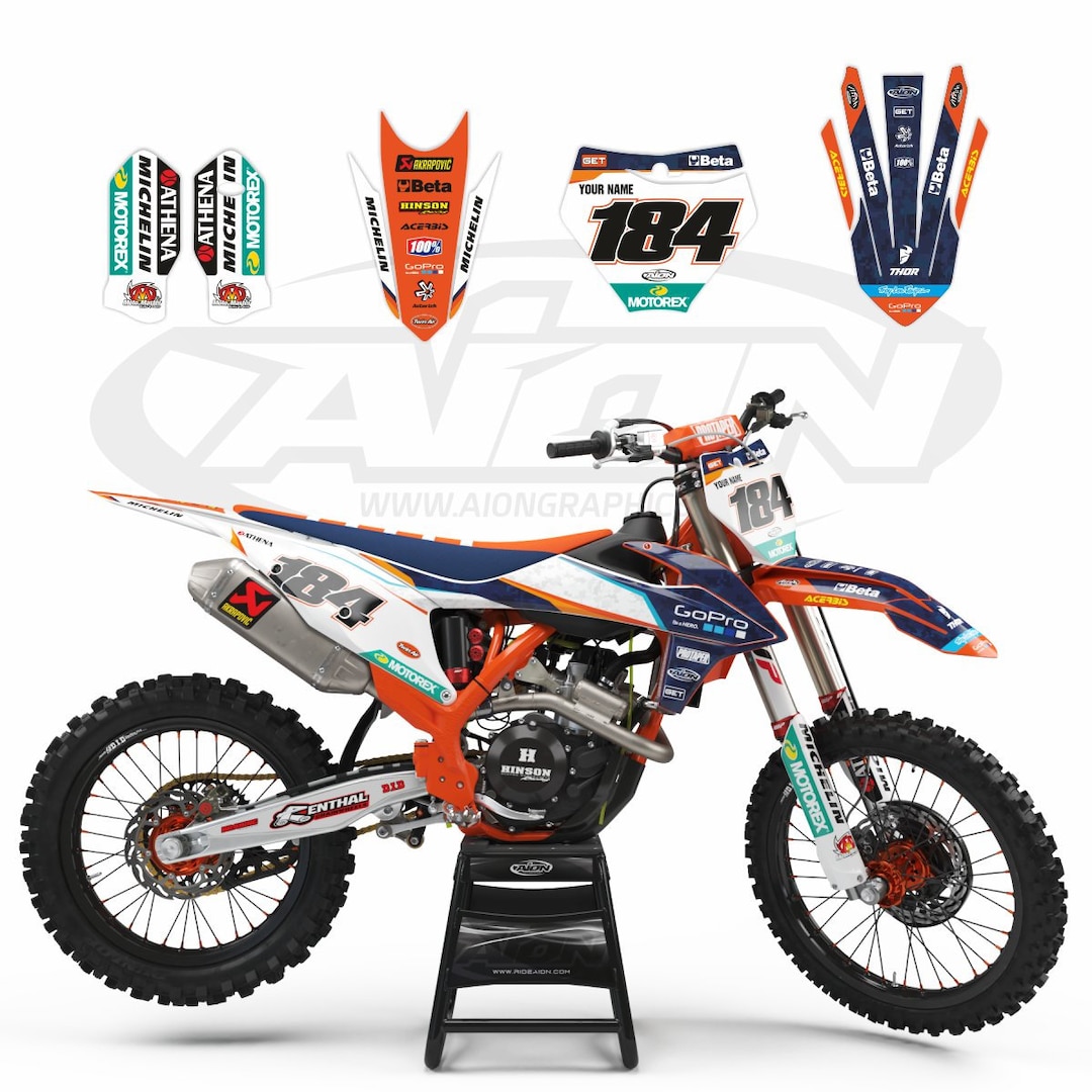 KTM Graphics Kit for a 2019-2021 Sx Sxf Xc Xcf Models Very Thick Decals ...