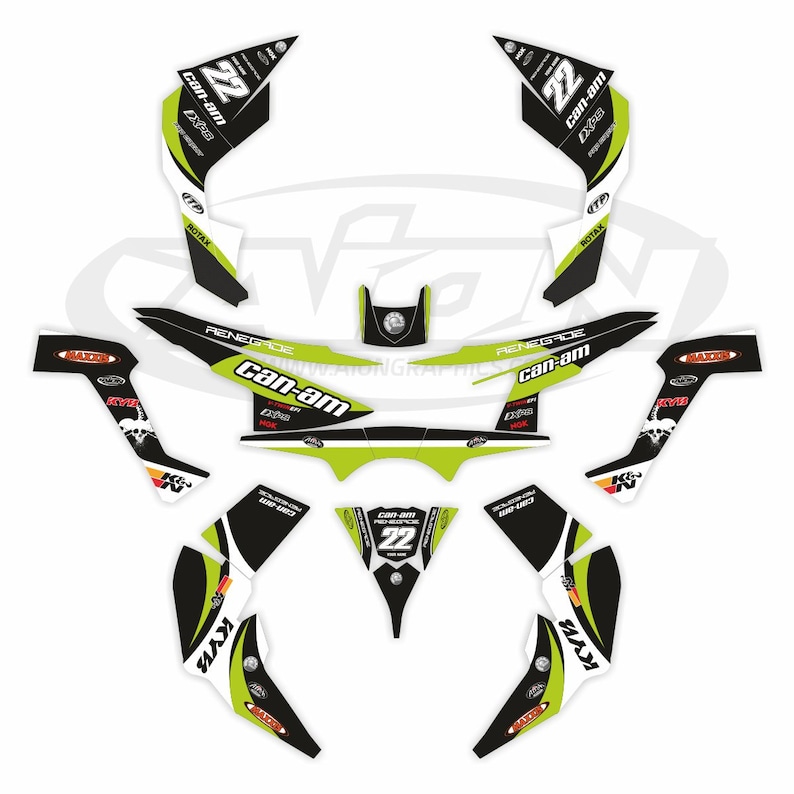 Can Am Graphics Kit for a Renegade 500 800r 800x 1000 Models | Very ...