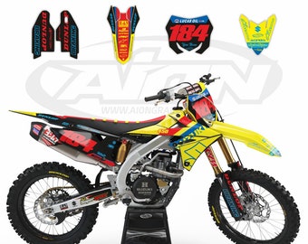 Suzuki Graphics Kit for a 2018-2020 RMZ 250-450 Models Very Thick ...