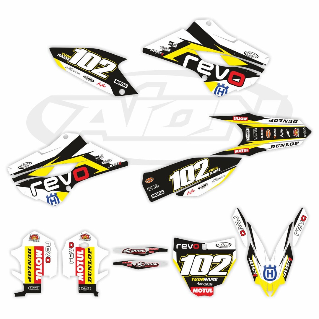 Husqvarna Graphics Kit for a 2014 TC FC Models | Very Thick Decals - Etsy