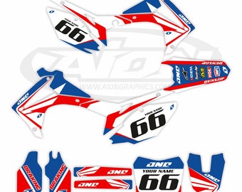 Honda Graphics Kit for a 2017-2018 CRF 250-450 Models Very Thick Decals ...