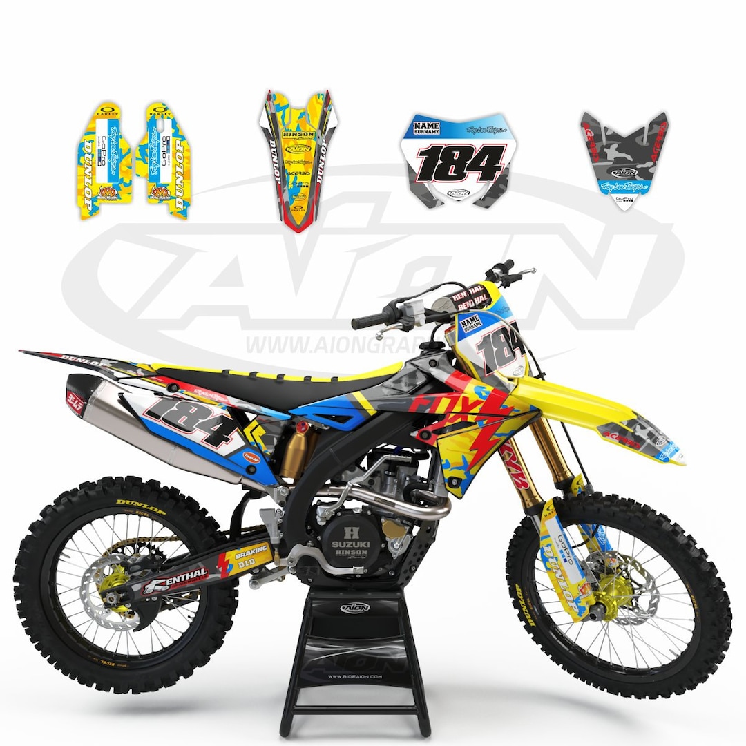 Suzuki Graphics Kit for a 2018-2020 RMZ 250-450 Models | Very Thick ...