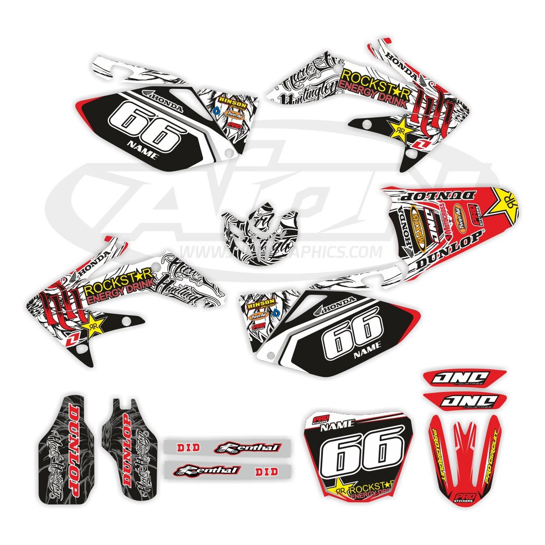 Honda Graphics Kit for a 2006-2007 CRF 250 Models | Very Thick Decals ...