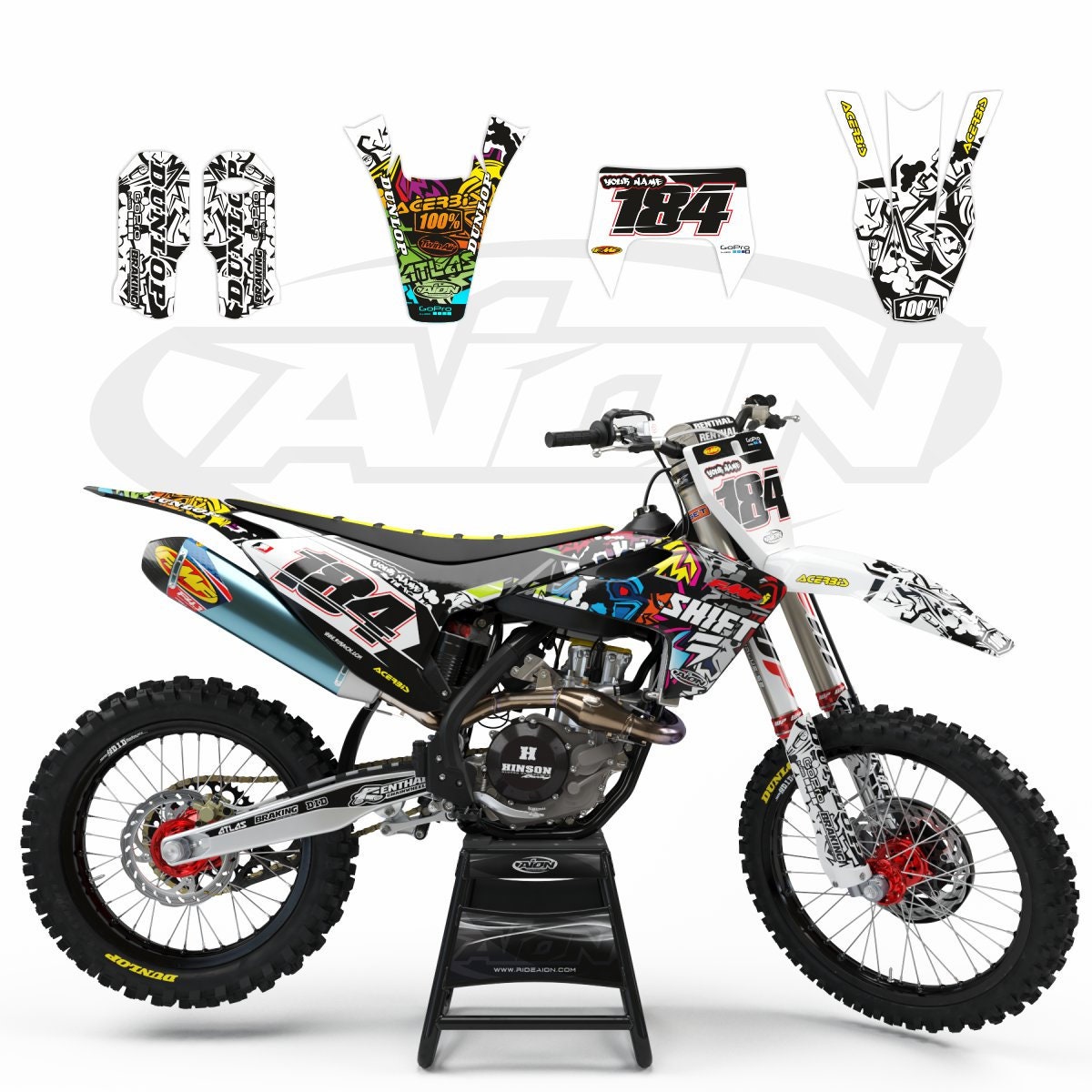 Husqvarna Graphics Kit for a 2017-2019 TE FE TX Models | Very Thick ...