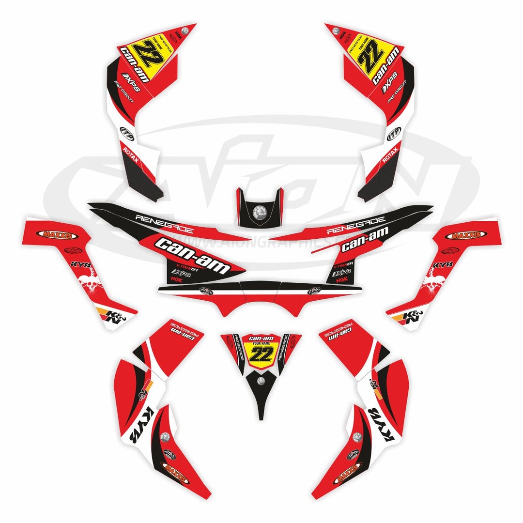 Can Am Graphics Kit for a Renegade 500 800r 800x 1000 Models | Very ...