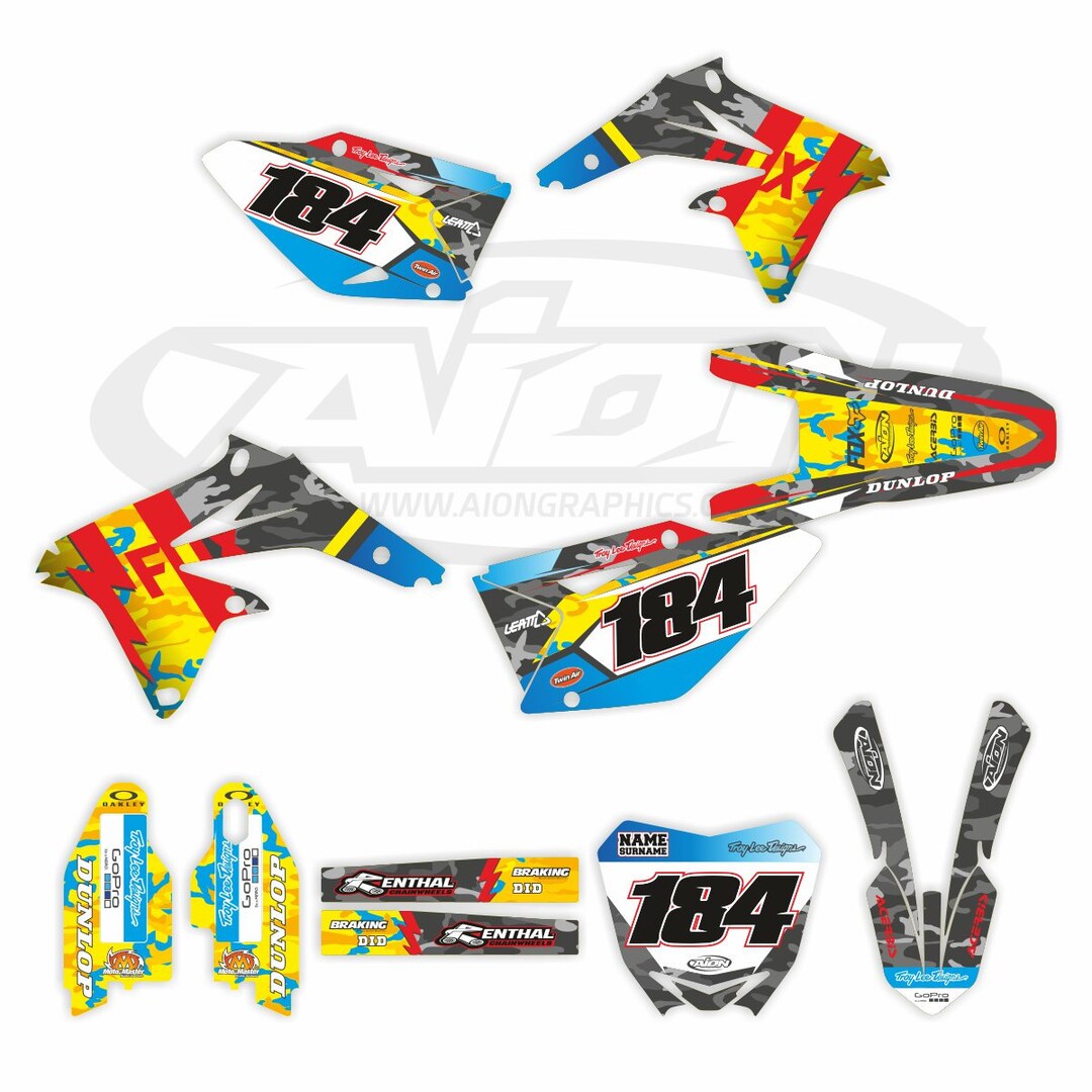 Suzuki Graphics Kit for a 2008-2017 RMZ 450 Models | Very Thick Decals ...