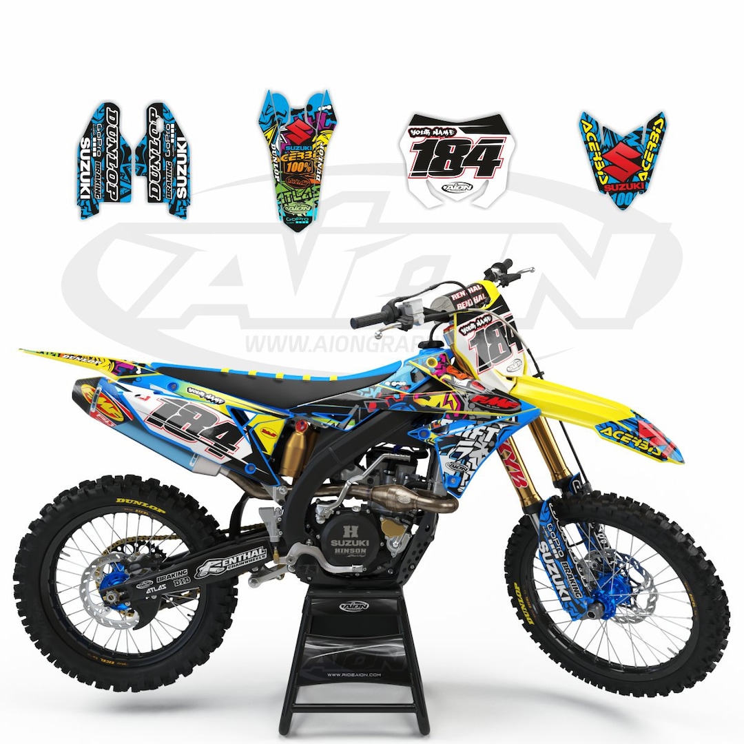 Suzuki Graphics Kit for a 2018-2020 RMZ 250-450 Models | Very Thick ...