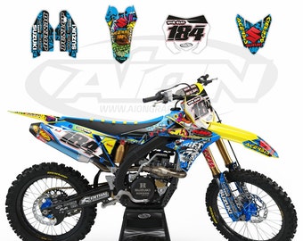 Suzuki Graphics Kit for a 2018-2020 RMZ 250-450 Models Very Thick ...