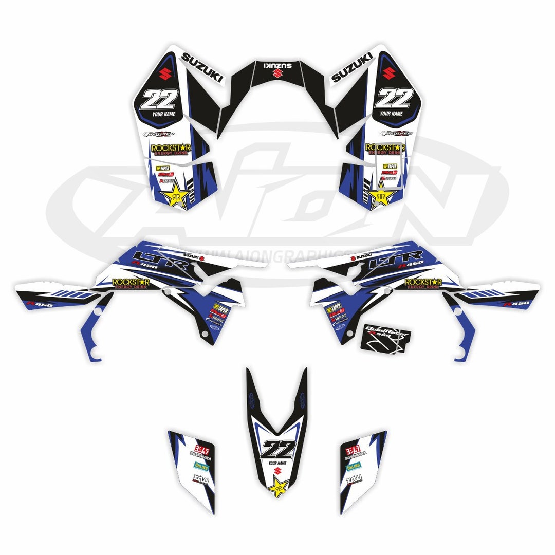 Suzuki Graphics Kit for a LTR 450 R Quad Bike | Very Thick Decals - Etsy