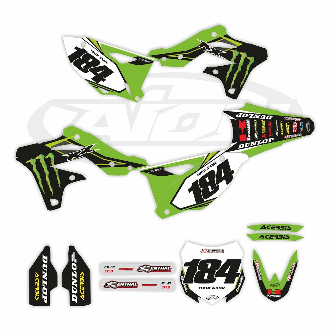 Kawasaki Graphics Kit for a 2013-2016 KXF 250 Models | Very Thick ...