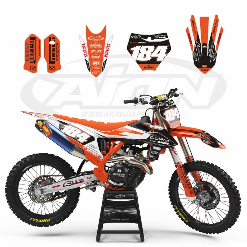 KTM Graphics Kit for a 2019-2021 Sx Sxf Xc Xcf Models | Very Thick ...
