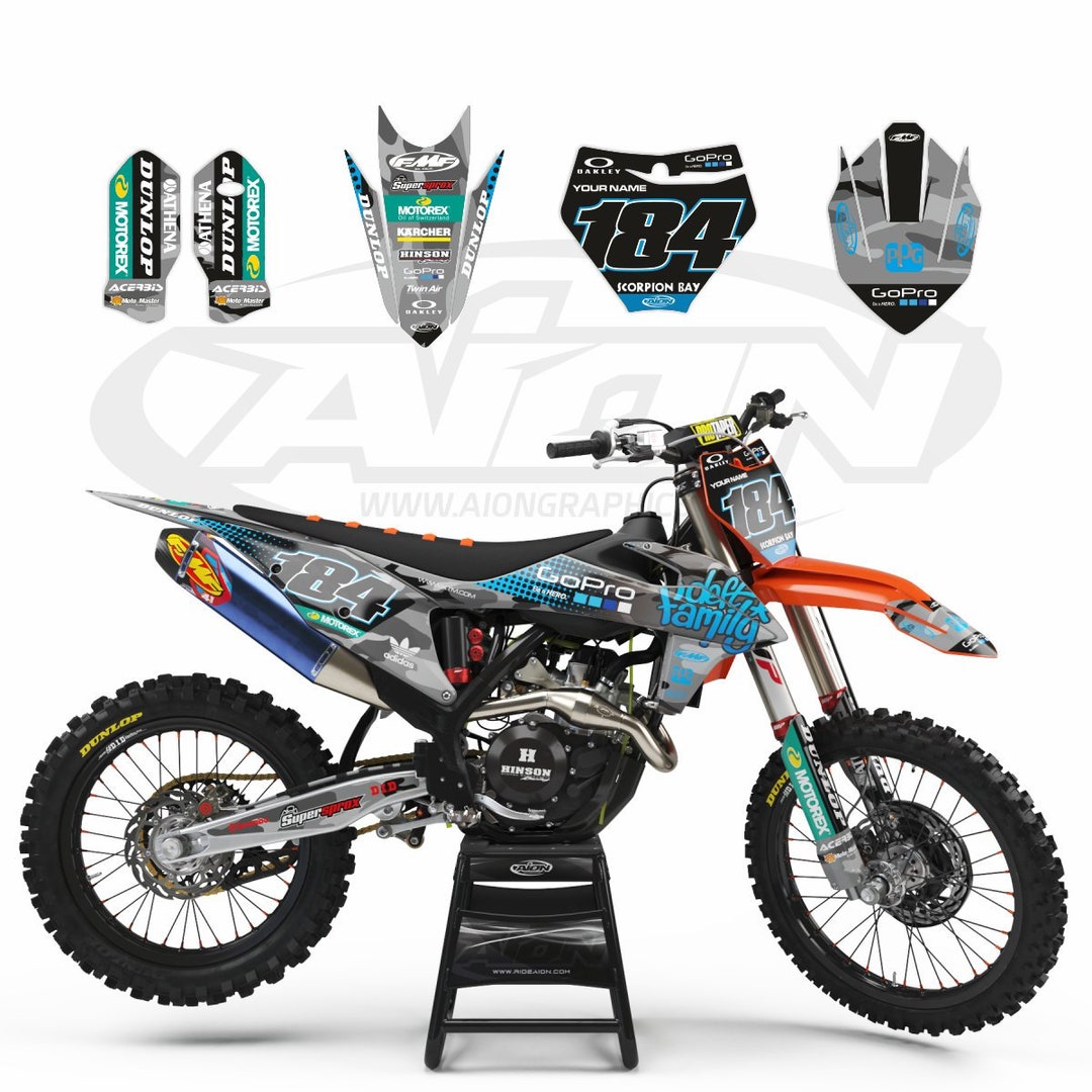 KTM Graphics Kit for a 2019-2021 Sx Sxf Xc Xcf Models | Very Thick ...
