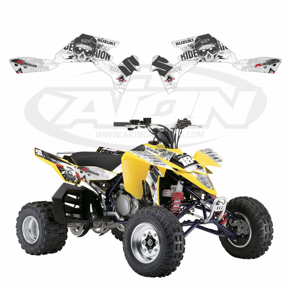 Suzuki Graphics Kit for a LTR 450 R Quad Bike Very Thick Decals - Etsy