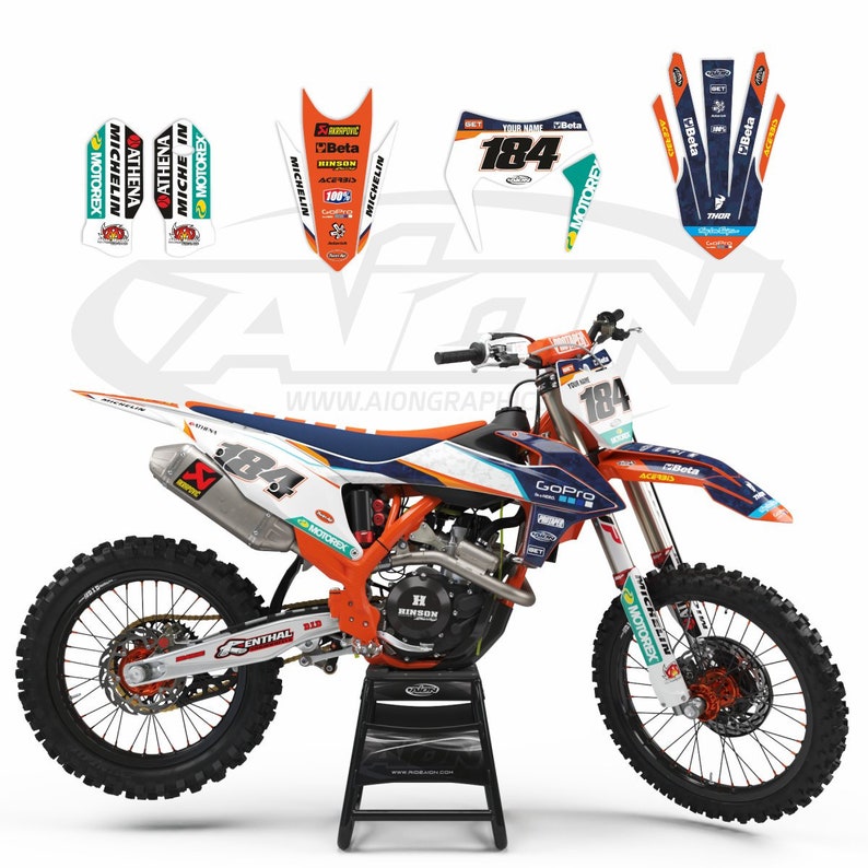 KTM Graphics Kit for a 2020-2021 Exc Excf Xcw Xcfw Models | Very Thick ...