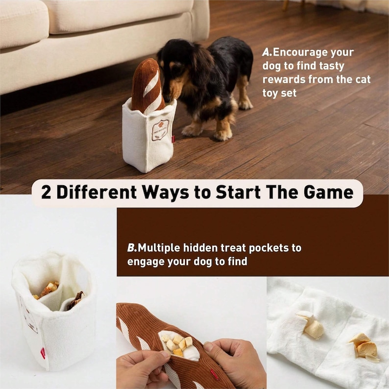 Dog Bakery Toy Set, Dog Slow Feeder for All Breeds Dogs, Dog Enrichment ...