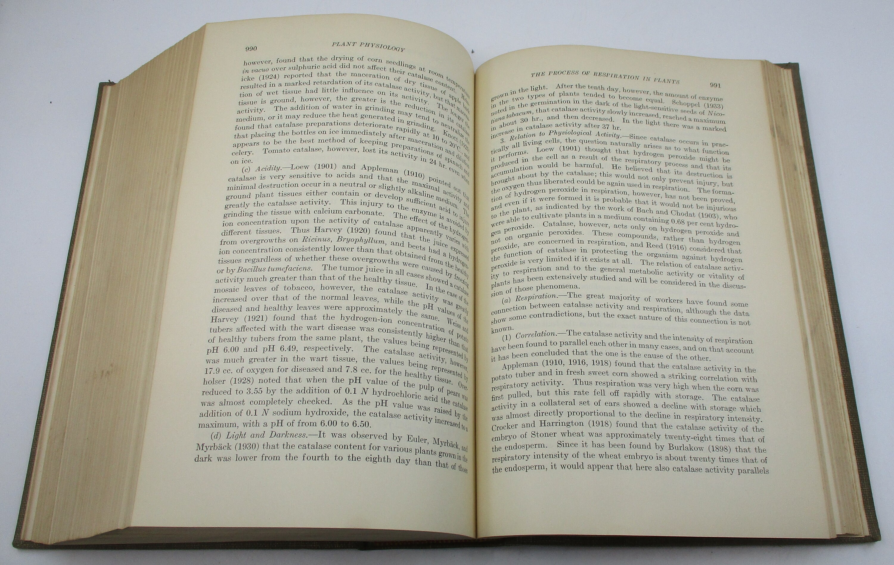 1938 Plant Physiology, Botany, Old Plants and Agriculture Book ...