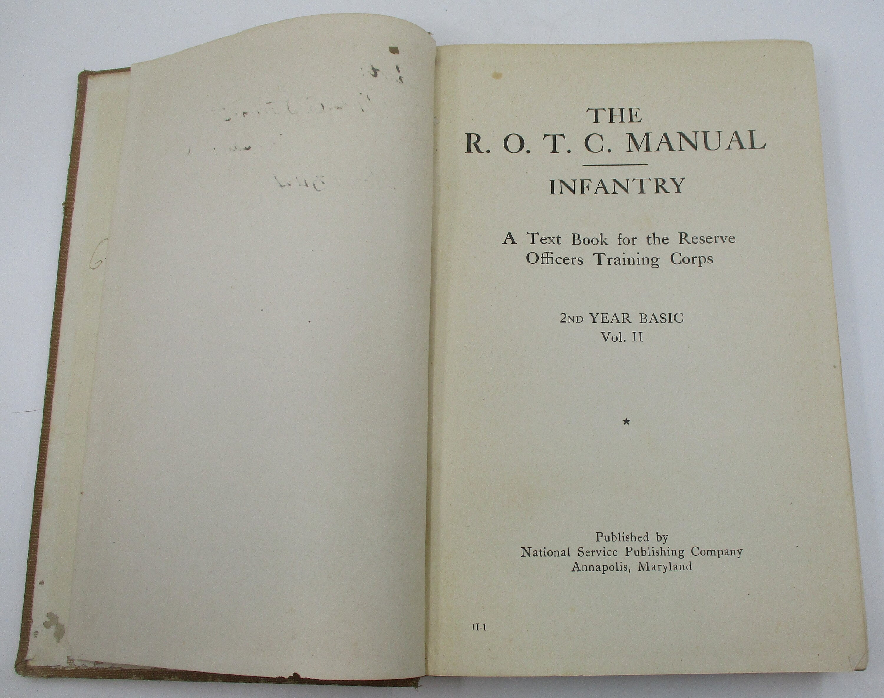 1925 ROTC US Army Infantry Training Manual 2nd Year Basic - Etsy