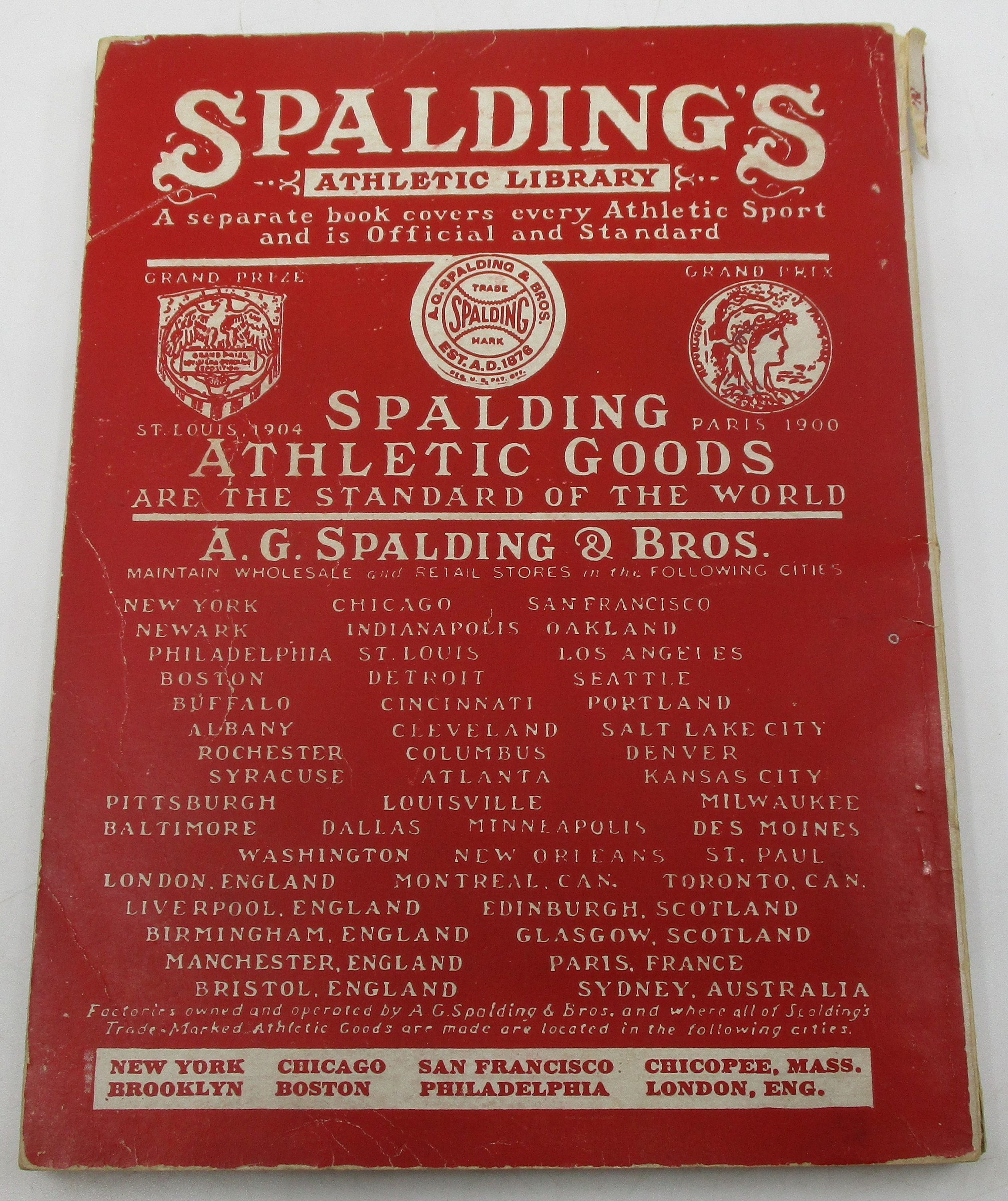 1925 the Art of Fencing, Spalding Red Cover Athletic Handbook Series ...