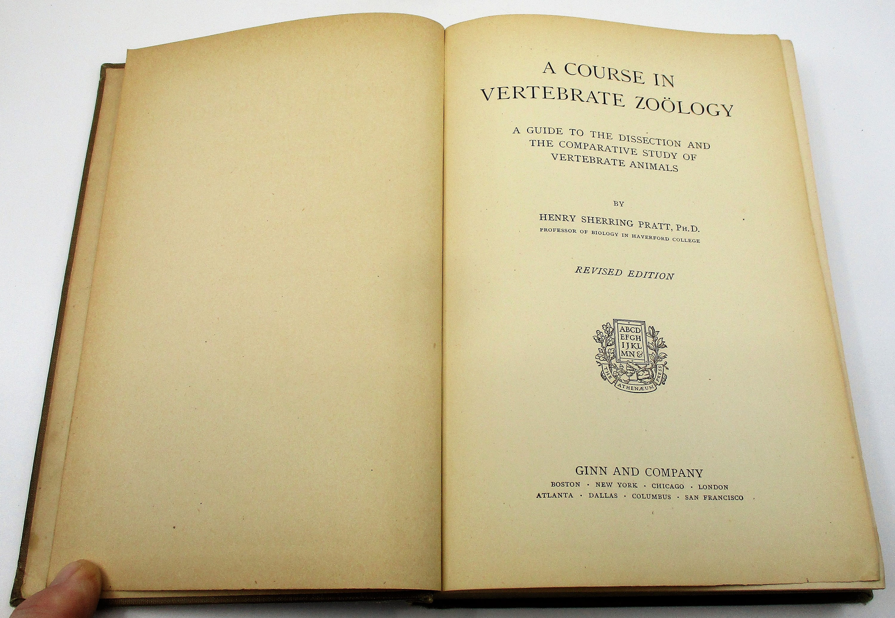 1925 Vertebrate Zoology, Biology, Natural Sciences Book, Fossils ...