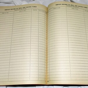 Holstein Friesian Cattle Herd Register - Untouched Vintage Breeding ...