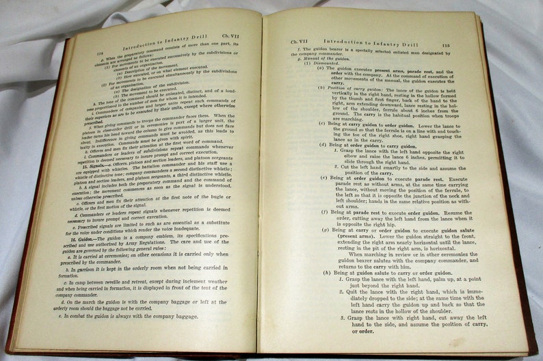 1927 ROTC US Army Infantry Training Manual Military Training - Etsy