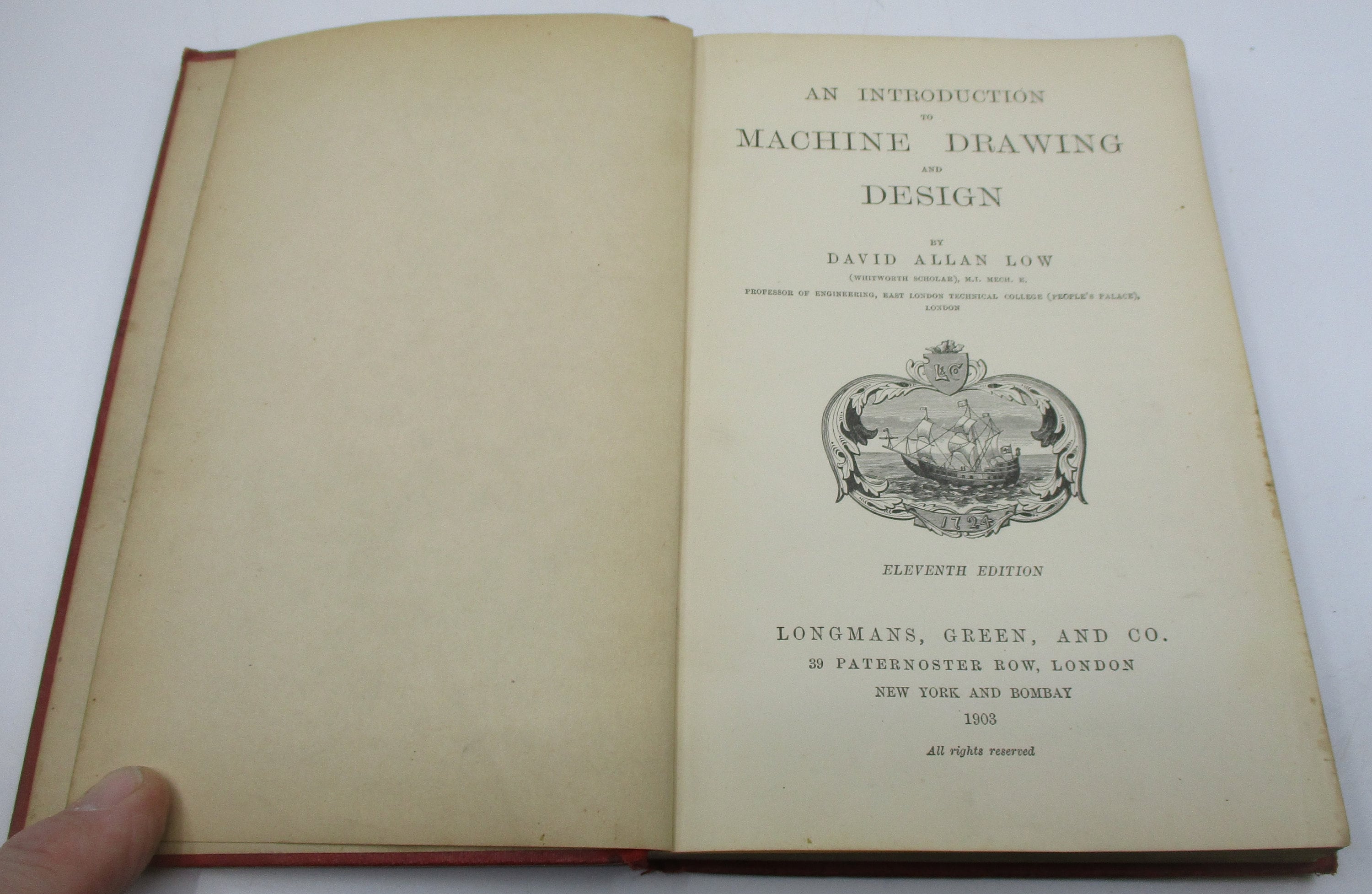 1903 Machine Drawing and Design, Industrial Factory Machinists Handbook ...