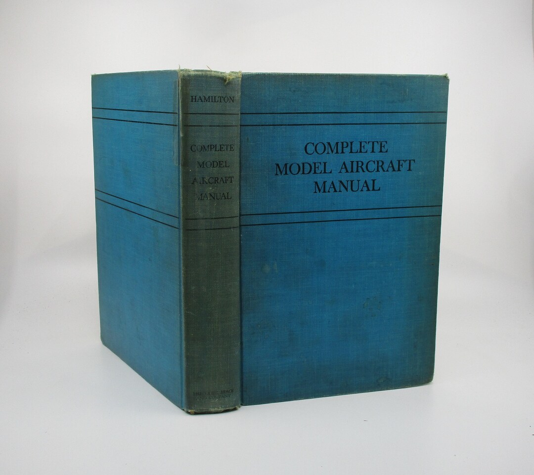 1933 Complete Model Aircraft Manual, Book of Model Airplanes, Early ...