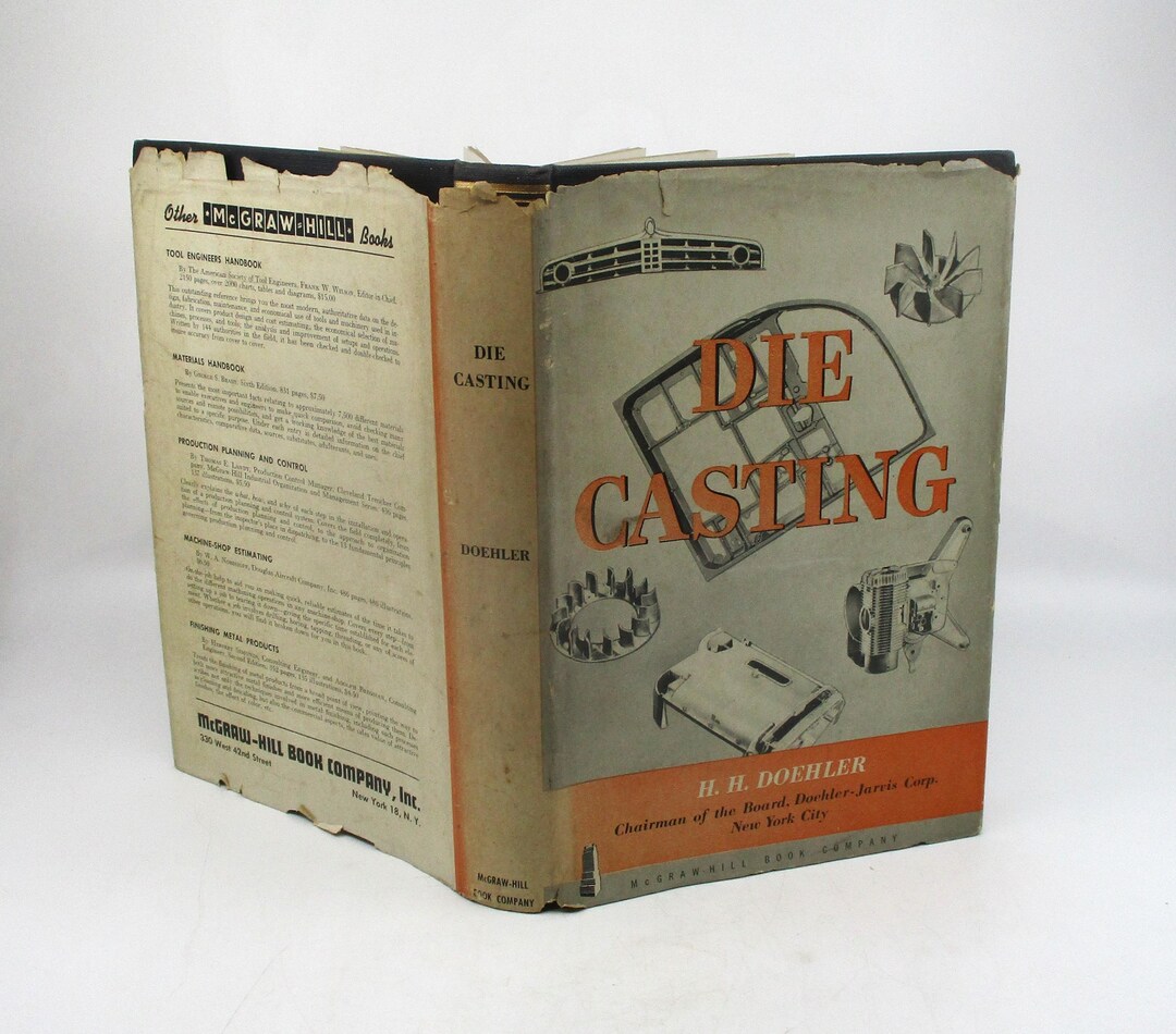 1951 Die Casting Book: Industrial Machinists Reference, Signed First ...