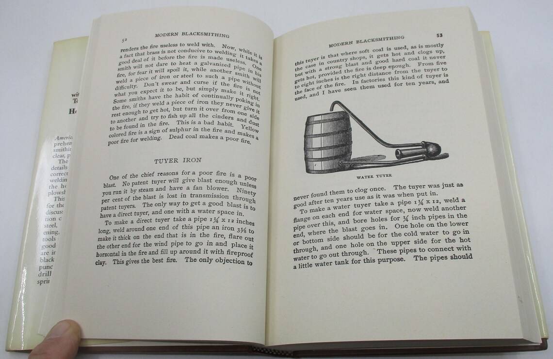 1982 Blacksmithing Manual: Toolsmith & Steelworker Handbook - Etsy