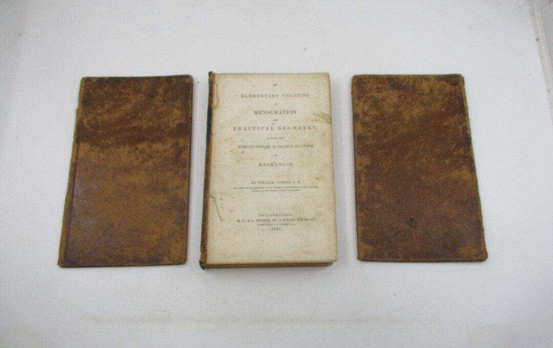 1847 Practical Geometry, Mensuration, and Mechanics, 19th Century ...