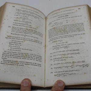 1852 Ray's Algebra, Old Antiquarian Math Book, 19th Century Early ...