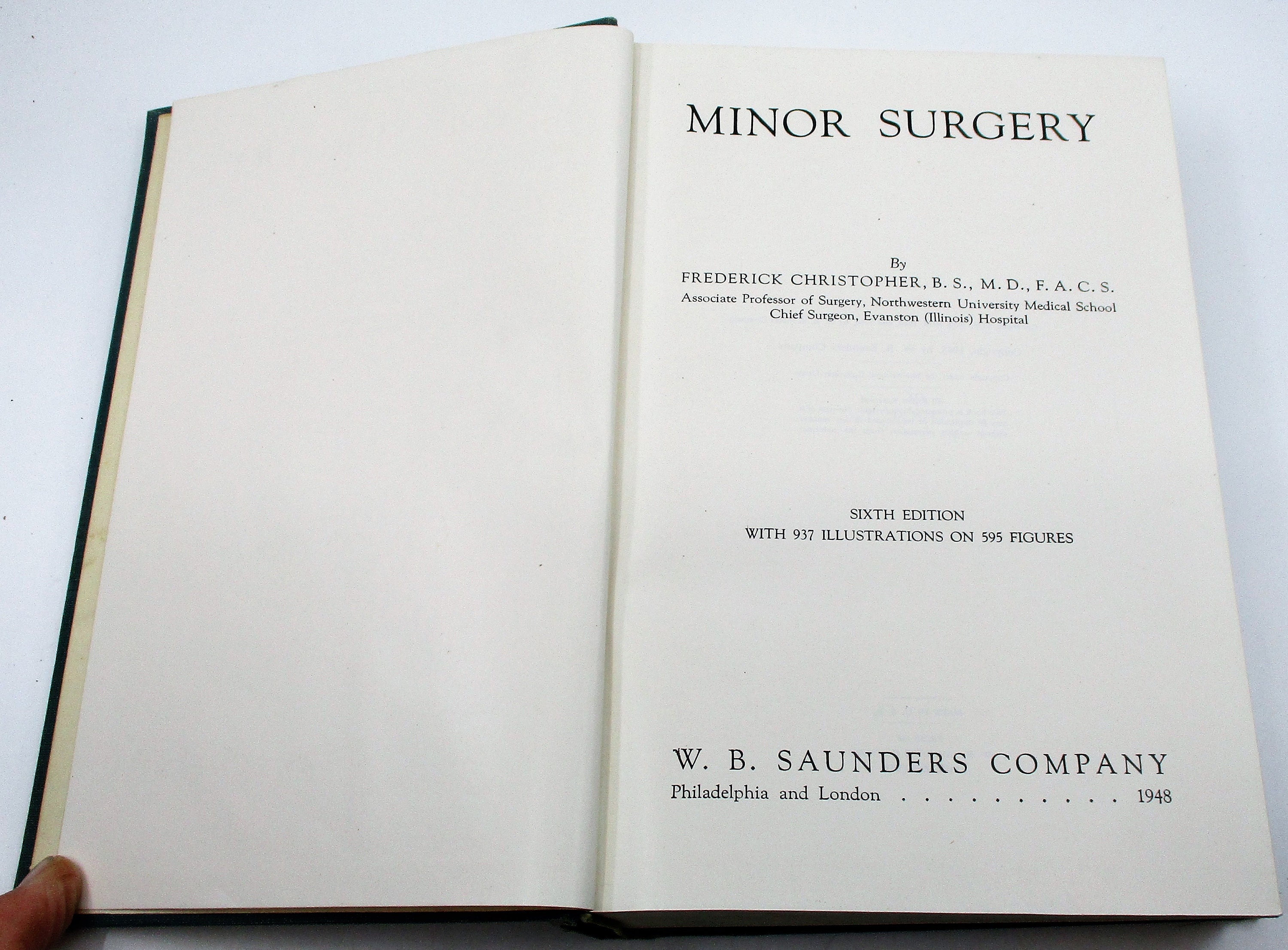1948 Minor Surgery, Vintage Medicine Textbook, Medical School Textbook ...
