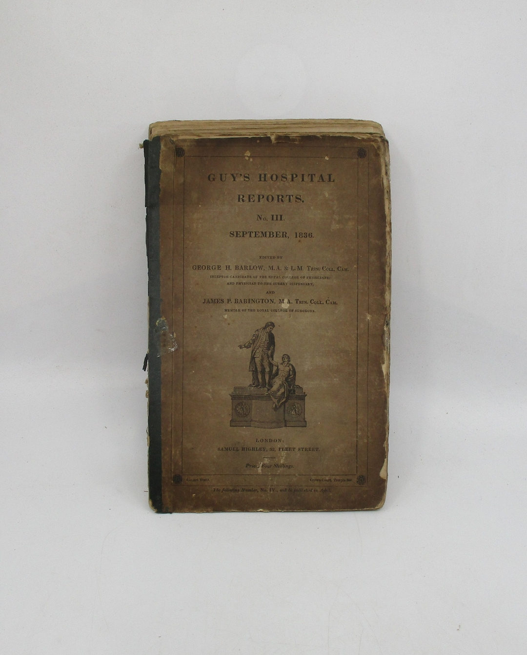 1936 Guy's Hospital Reports, Early 19th Century English Medical Journal ...