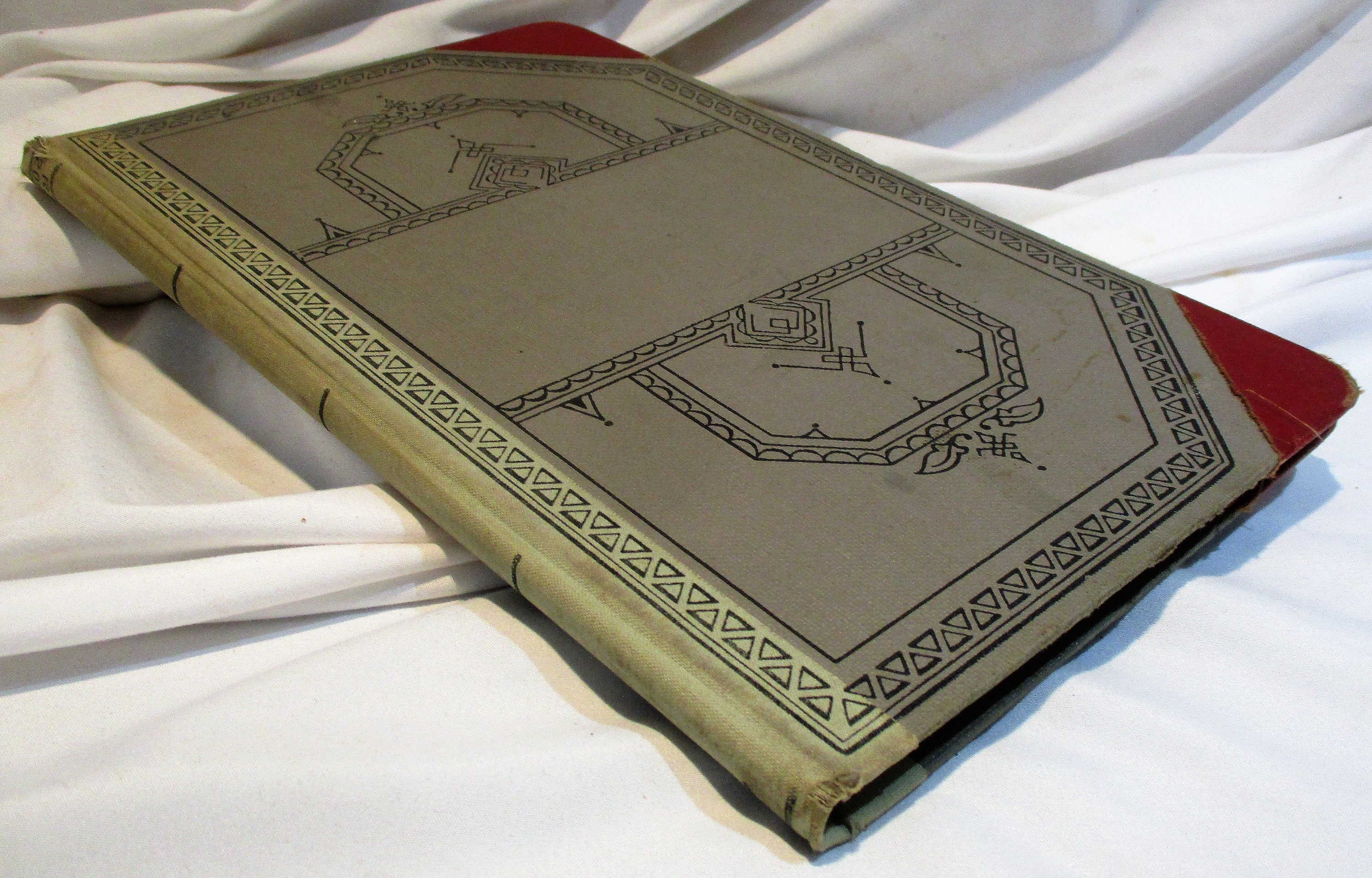 1950 Antique Cloth Ledger, Rental Property Rents and Expenses Ledger ...