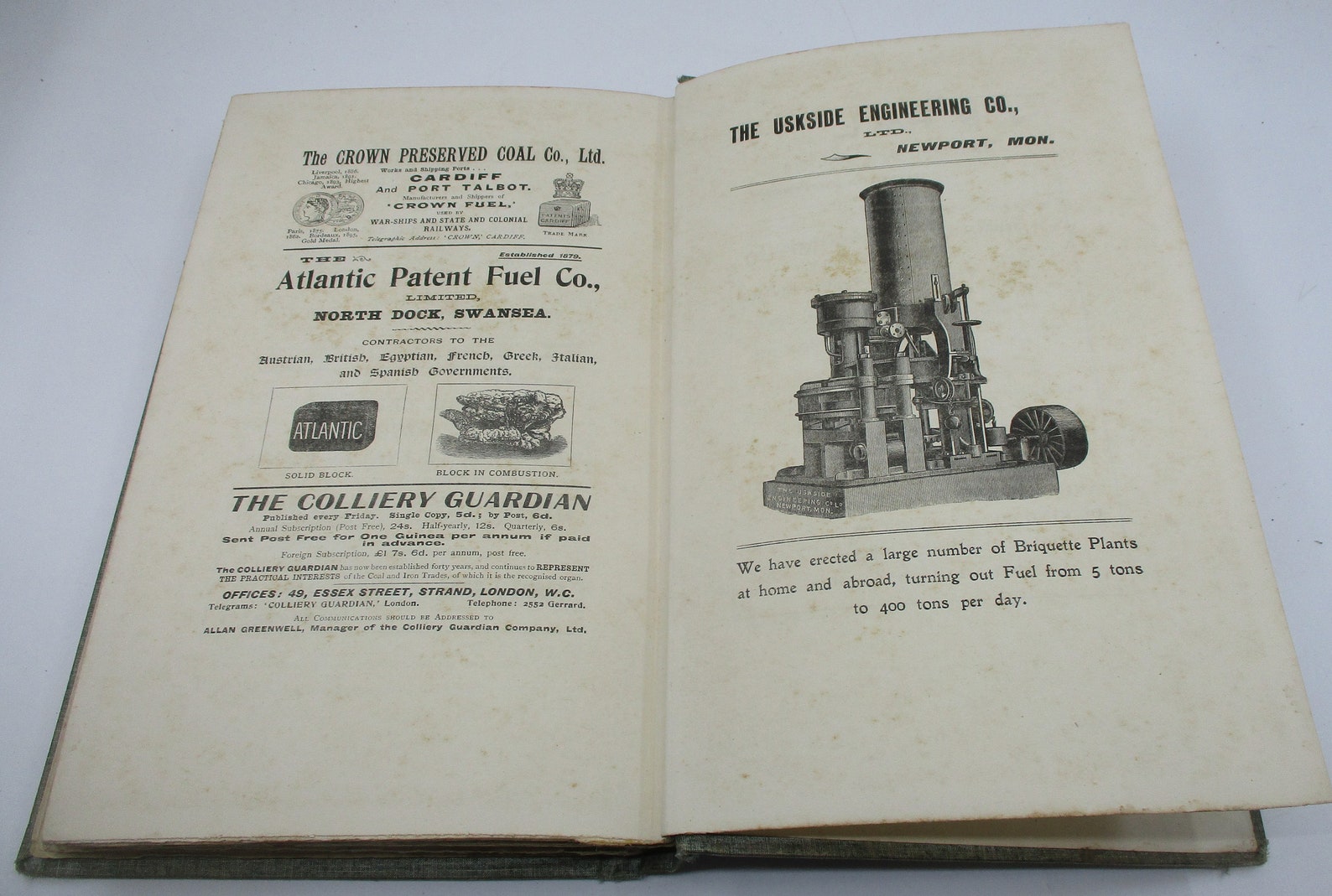1903 Briquettes and Patent Fuel, Coal Energy, Manufacturers and ...