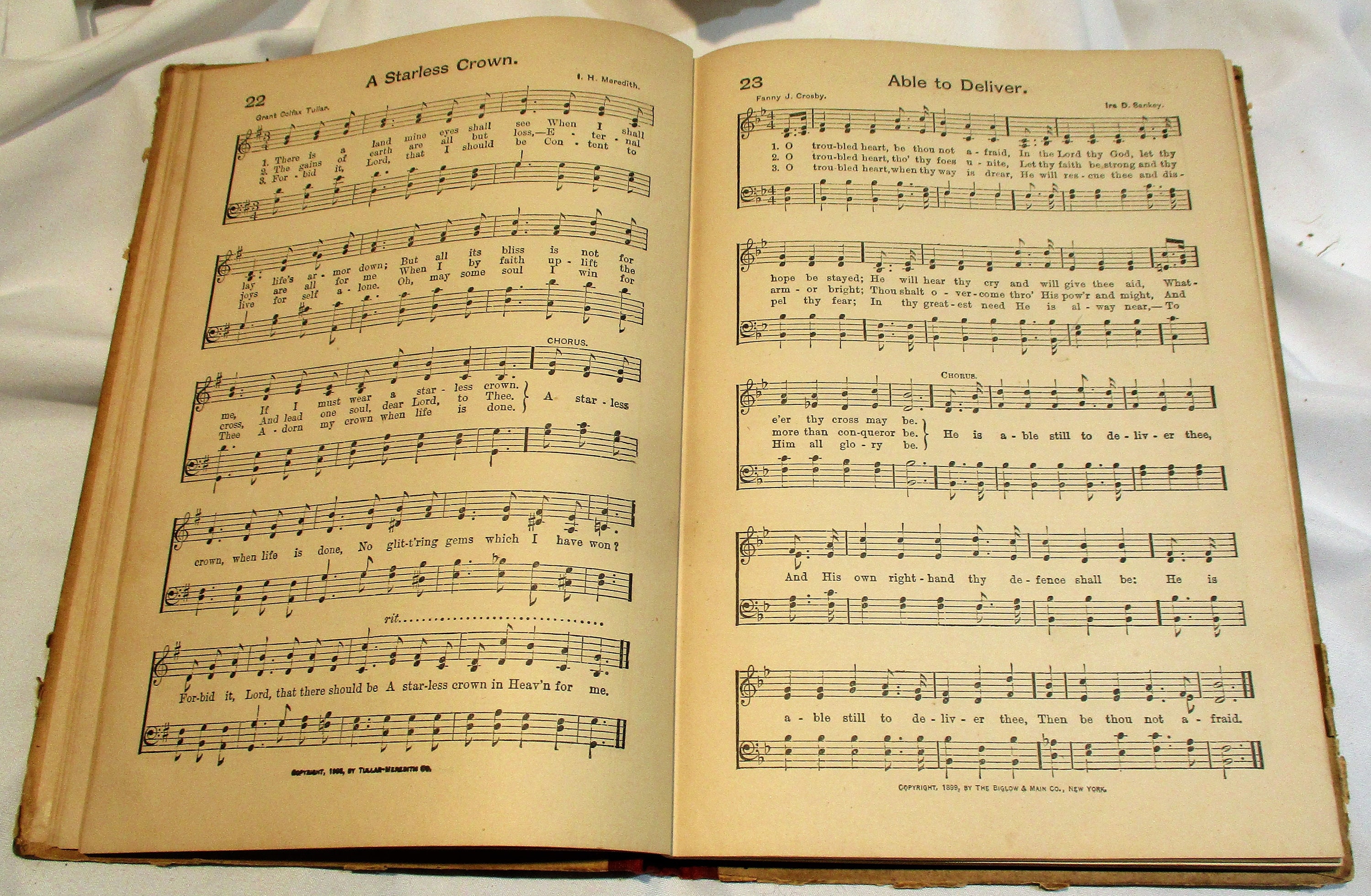 1911 Hallowed Hymns, New and Old, Antiquarian Religious and Choral ...