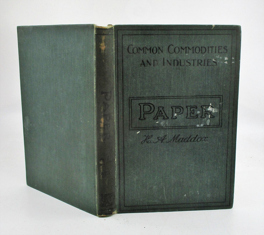 1916 Paper Its History, Sources, and Manufacture, Old Book on Paper ...