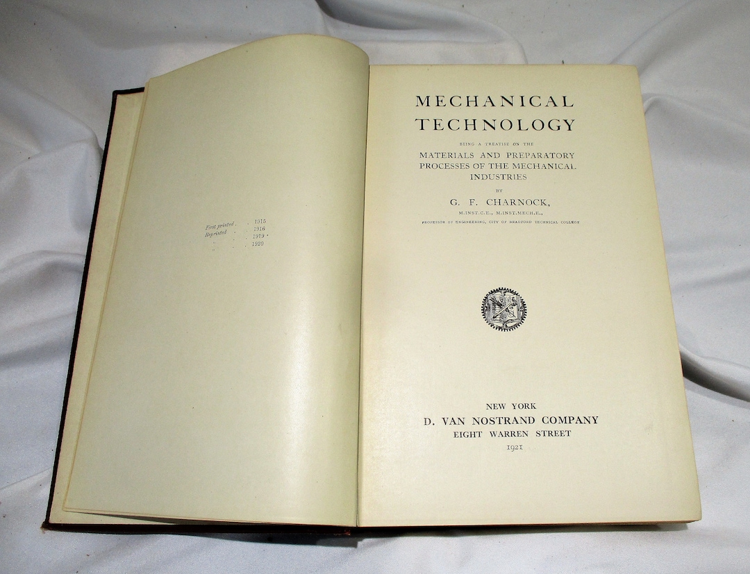 1921 Mechanical Technology, Vintage Machine Age Engineering and ...