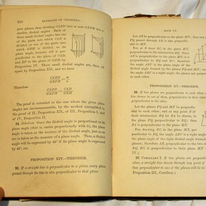 1888 Geometry Textbook: Chauvenet's Elementary Geometry, Antiquarian ...