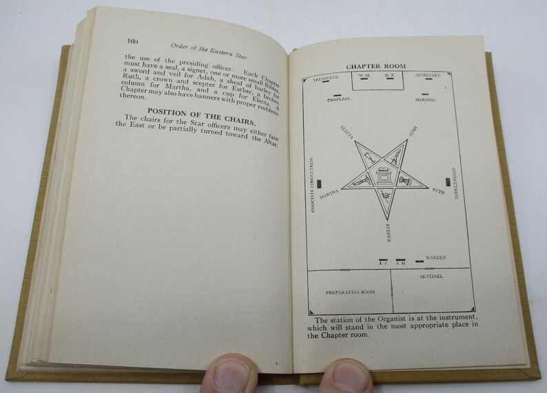 1940 Order of the Eastern Star Ritual Book: Freemason Secret Society - Etsy
